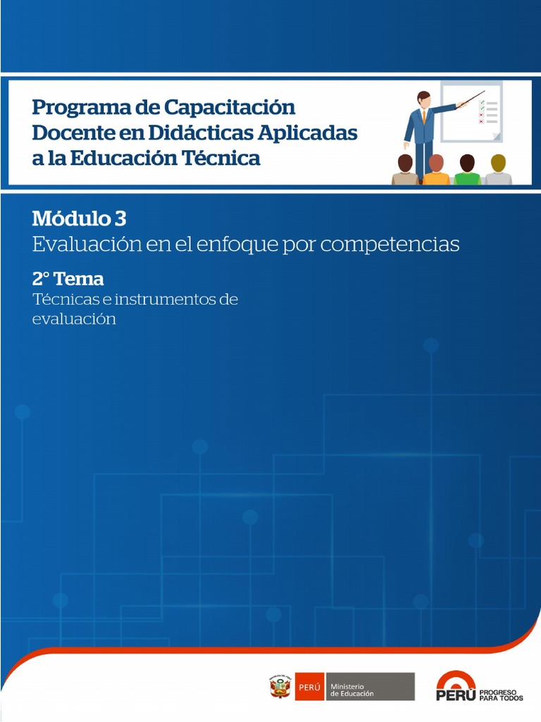 Guia de Estudio Módulo 3 - Tema 2 Tecnicas e Instrumentos de Evaluacion | PDF | Evaluación ...