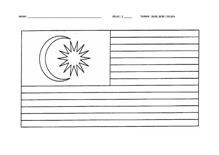 Template Jalur Gemilang | PDF