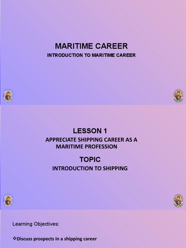 IMC - Lesson 1 Introduction To Shipping | PDF | Ships | Offshore Drilling