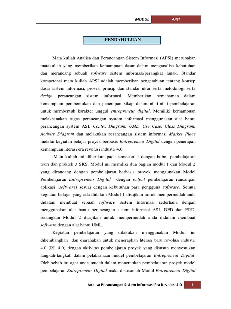 Modul Apsi Erdis | PDF