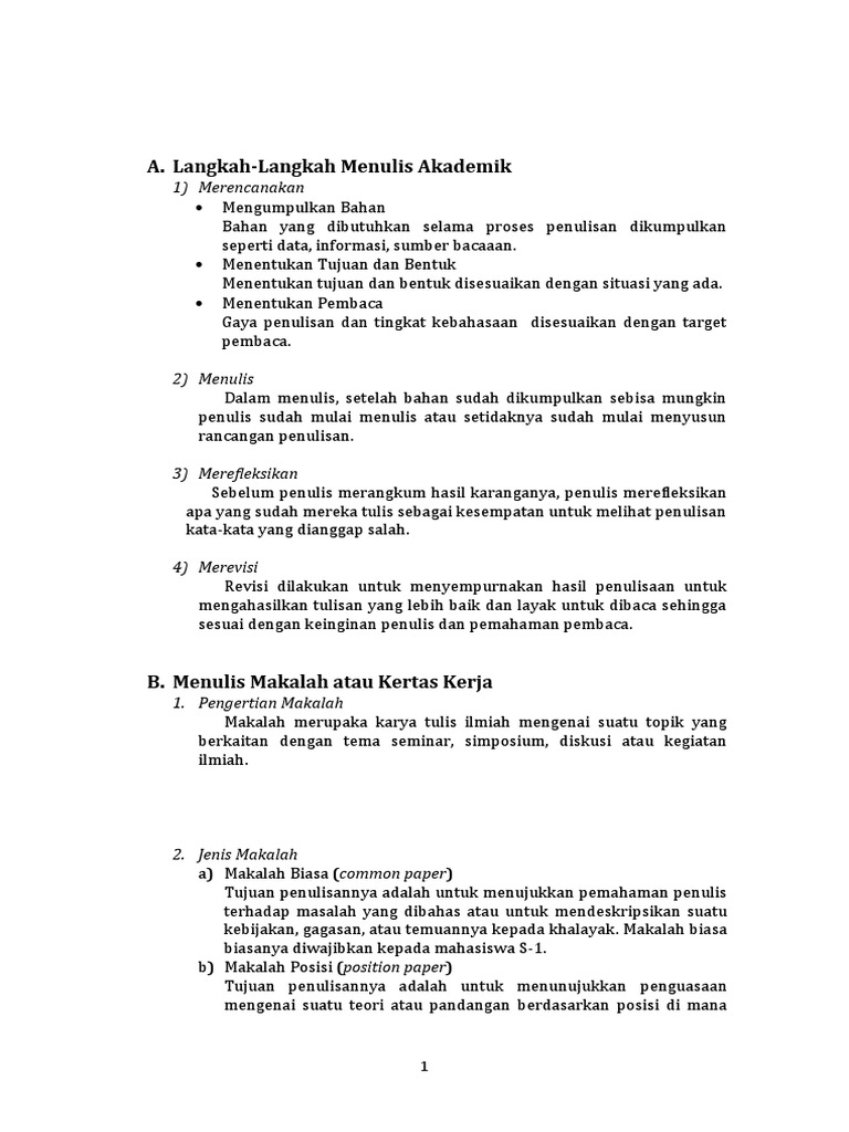 Penulisan Akademik | PDF
