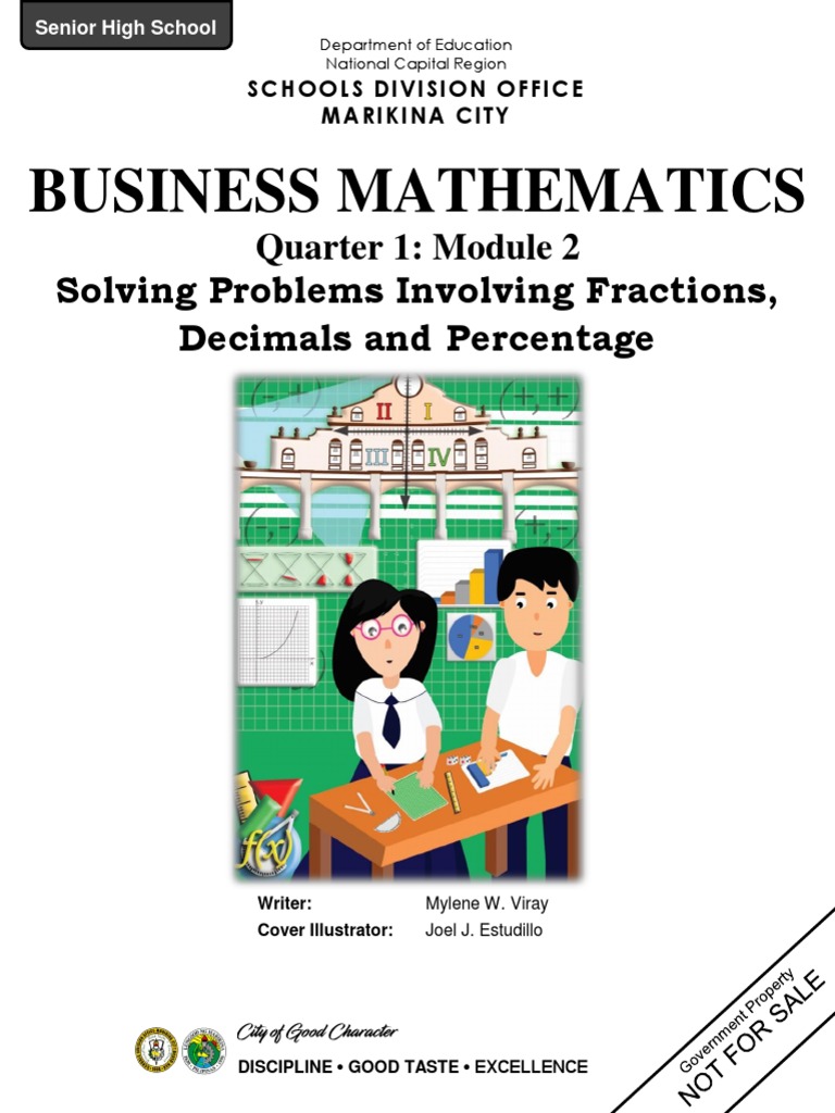 Business Mathematics: Quarter 1: Module 2 Solving Problems Involving ...