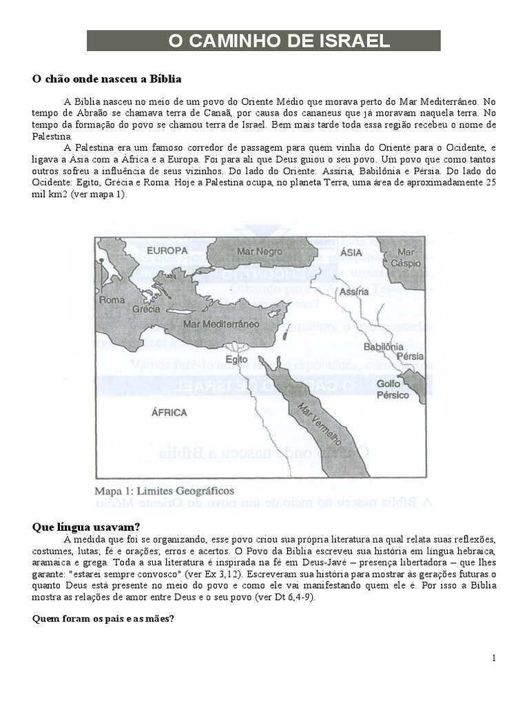 3 - o Caminho de Israel | PDF | Jesus | Reino de Judá