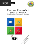 Practical Research 1: Quarter 2 - Module 1: Identifying The Methodology ...