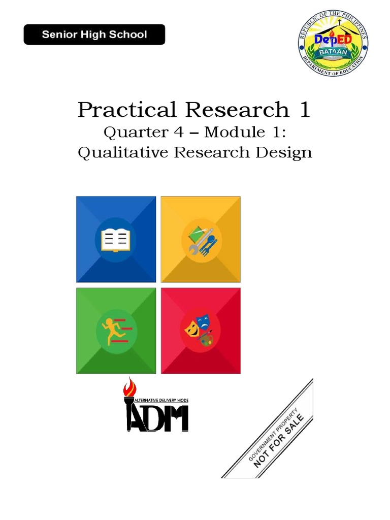 Practical Research 1: Quarter 4 - Module 1: Qualitative Research Design | PDF | Ethnography ...
