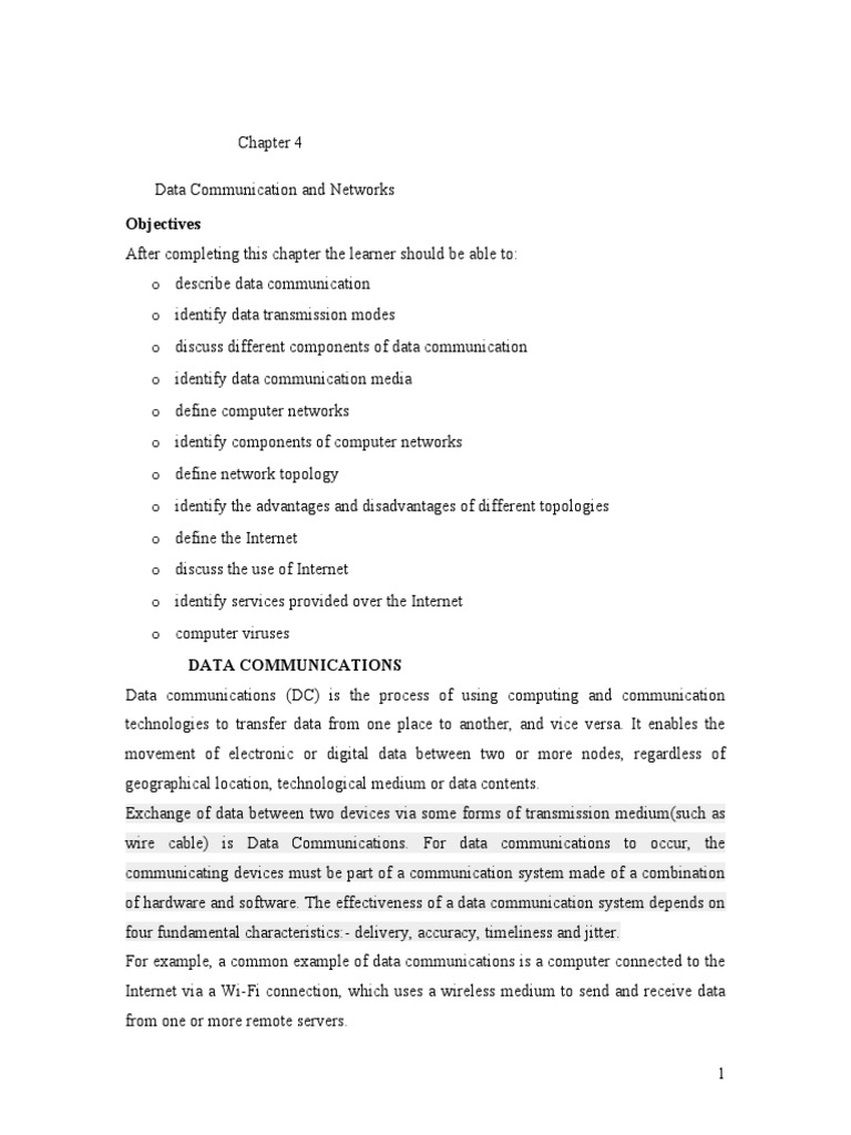 Chapter 4 ICT | PDF | Computer Network | Network Topology