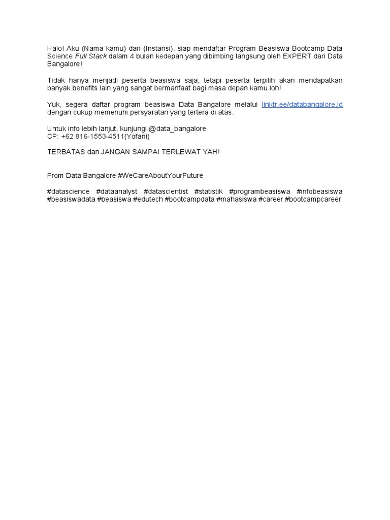 Caption Twibbon | PDF