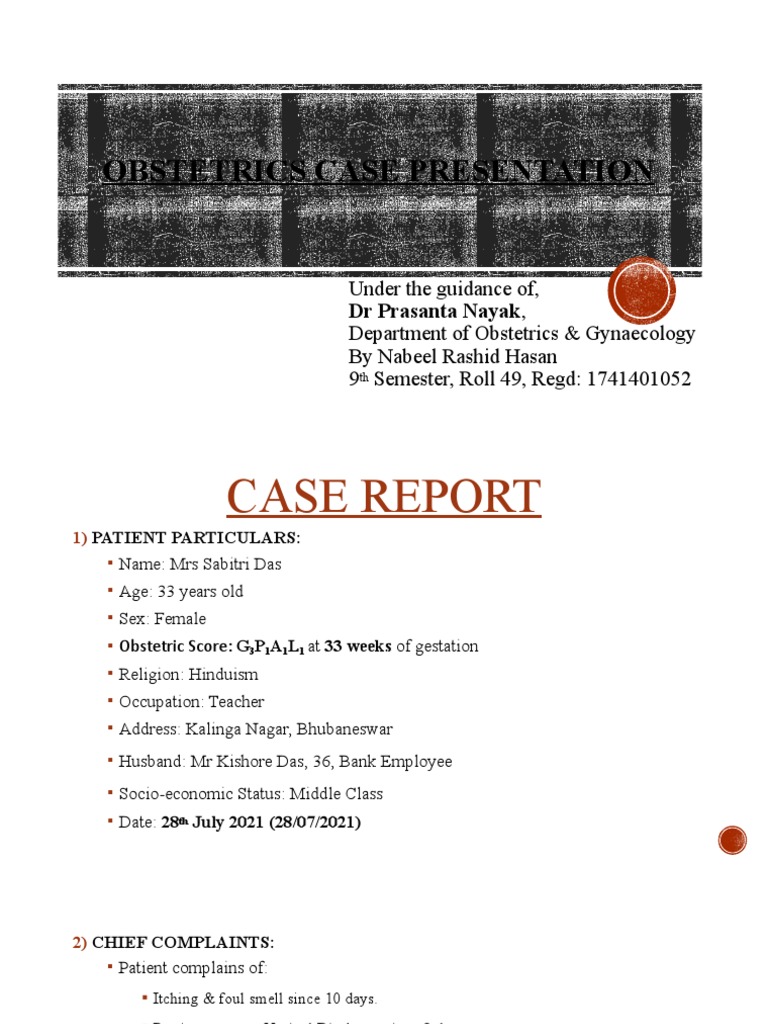 Obstetrics Case Presentation | PDF | Gestational Diabetes | Diabetes