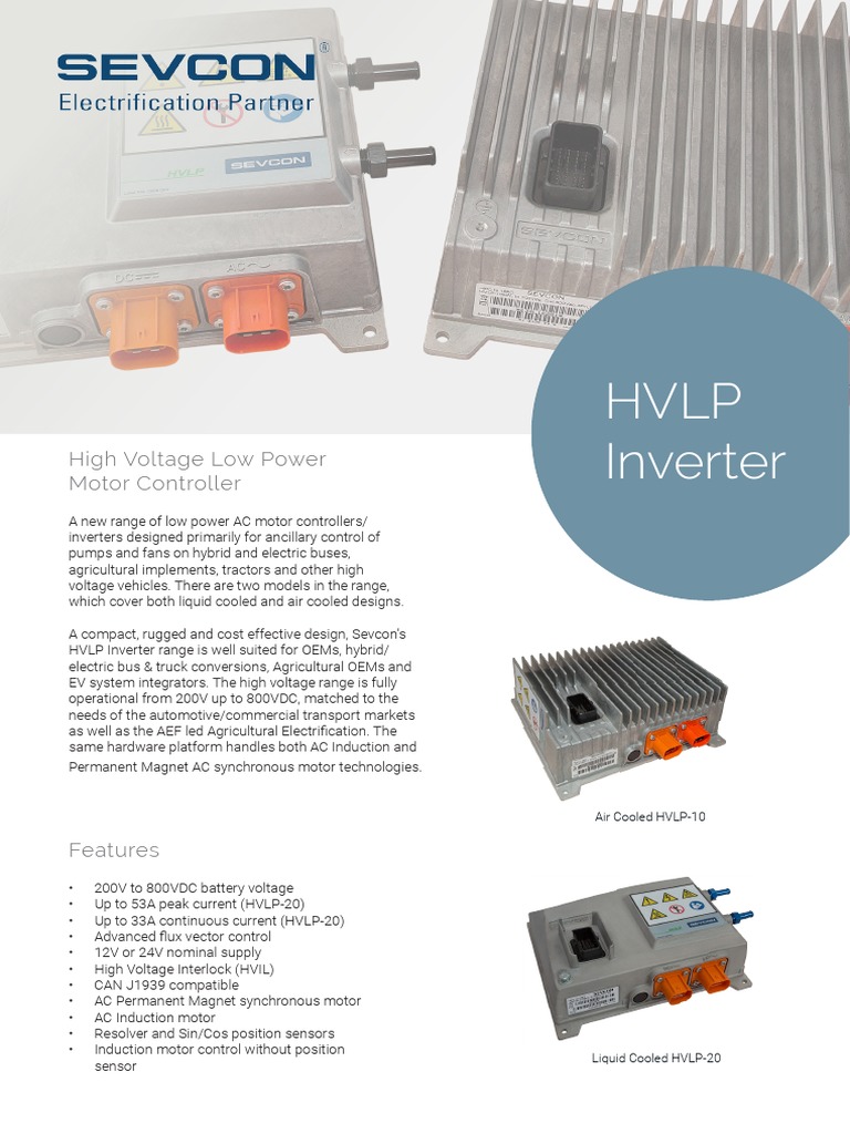 High Voltage Motor Controller Overview | PDF | Electric Motor | Power ...