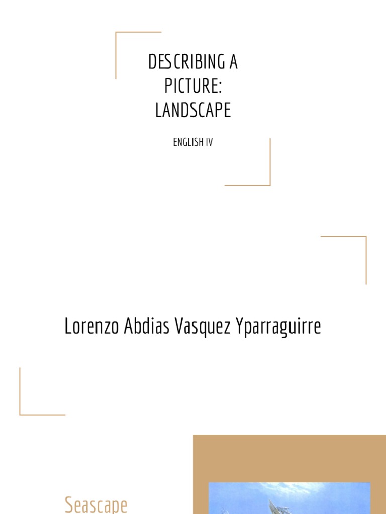 Describing A Picture - Landscape | Download Free PDF | Aesthetics | The ...