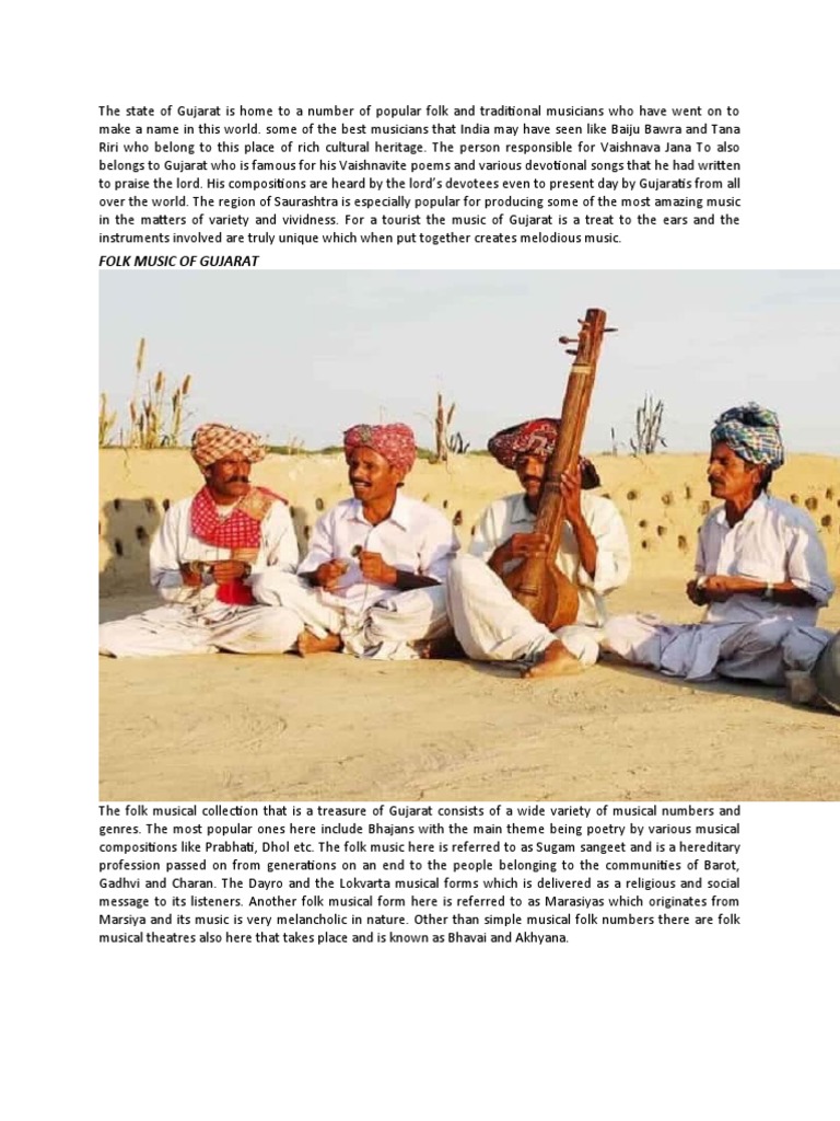 Musical Instruments Gujrat | PDF | Gujarat | Performing Arts