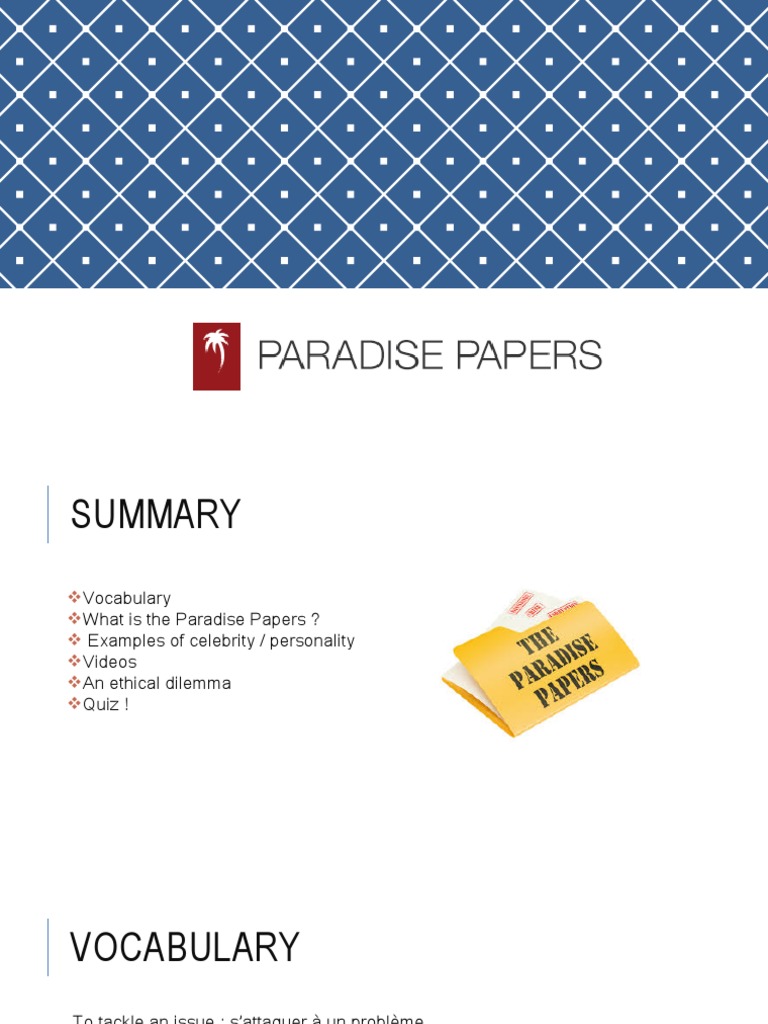 The Paradise Papers | PDF