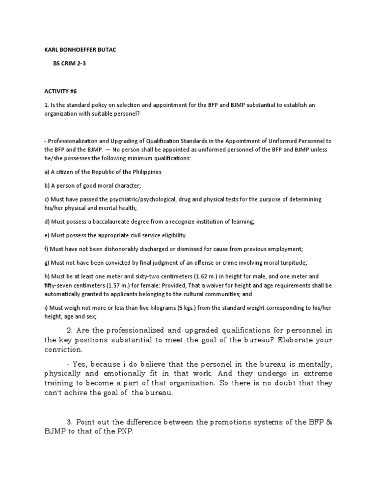 Karl Bonhoeffer Butac (ACTIVITY) | PDF | Justice | Crime & Violence