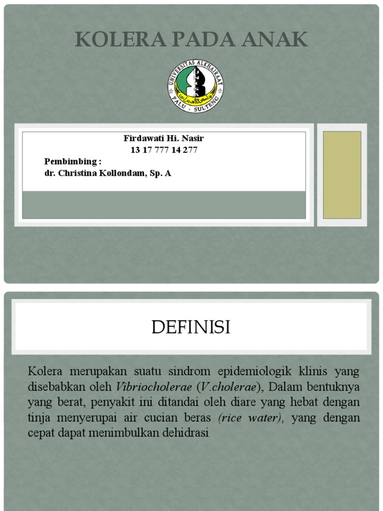 Kolera Pada Anak | PDF