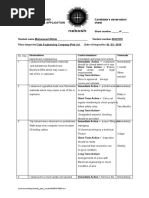 HSE STOP Card Observation Template | PDF