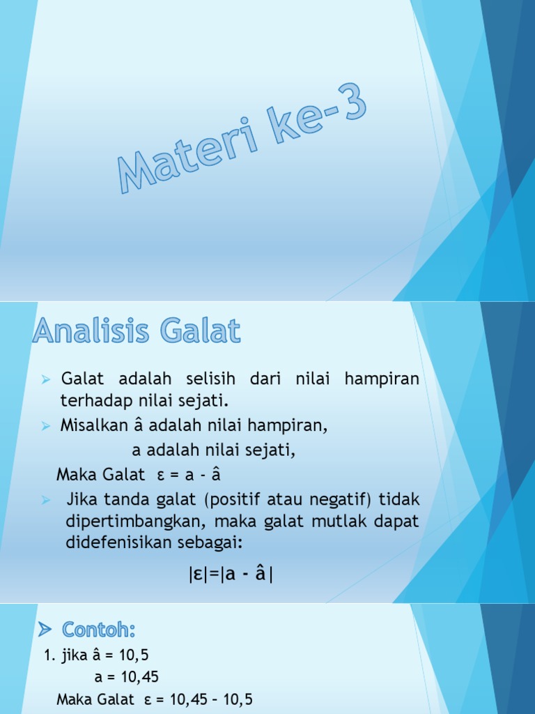 Metode Numerik 03 | PDF