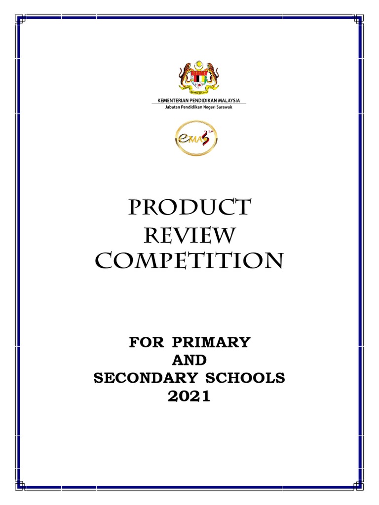 Product Review Competition: For Primary AND Secondary Schools 2021 ...