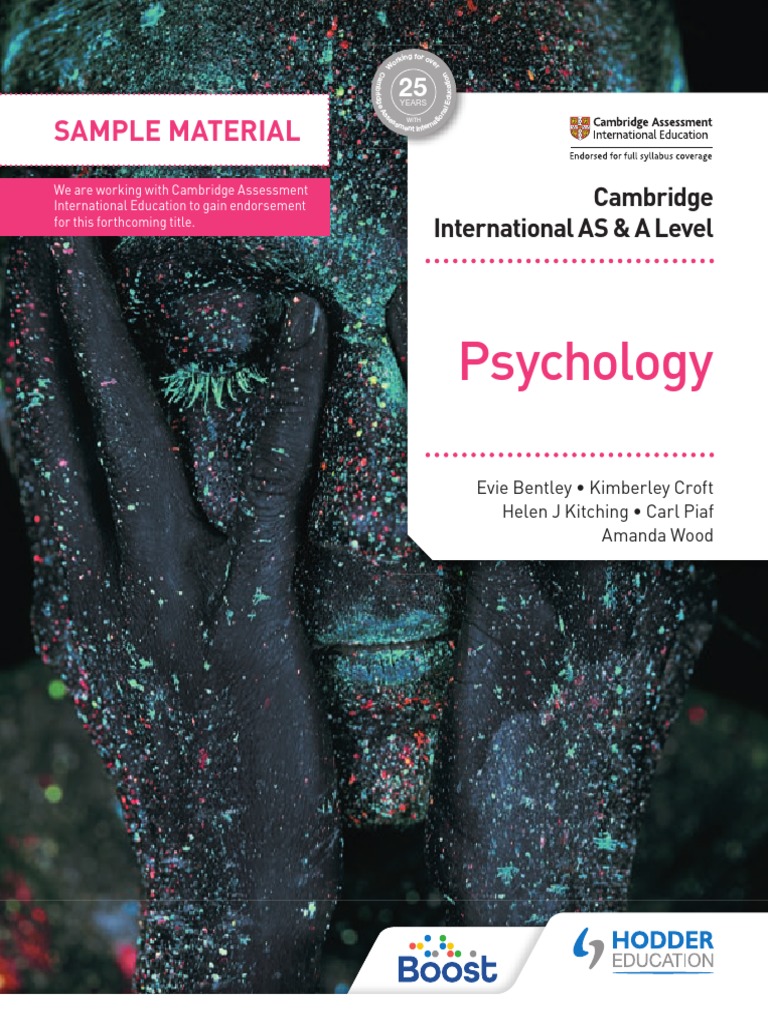 Cambridge As and A Level Psychology SAMPLE ONLINE 2 | PDF | Attention ...