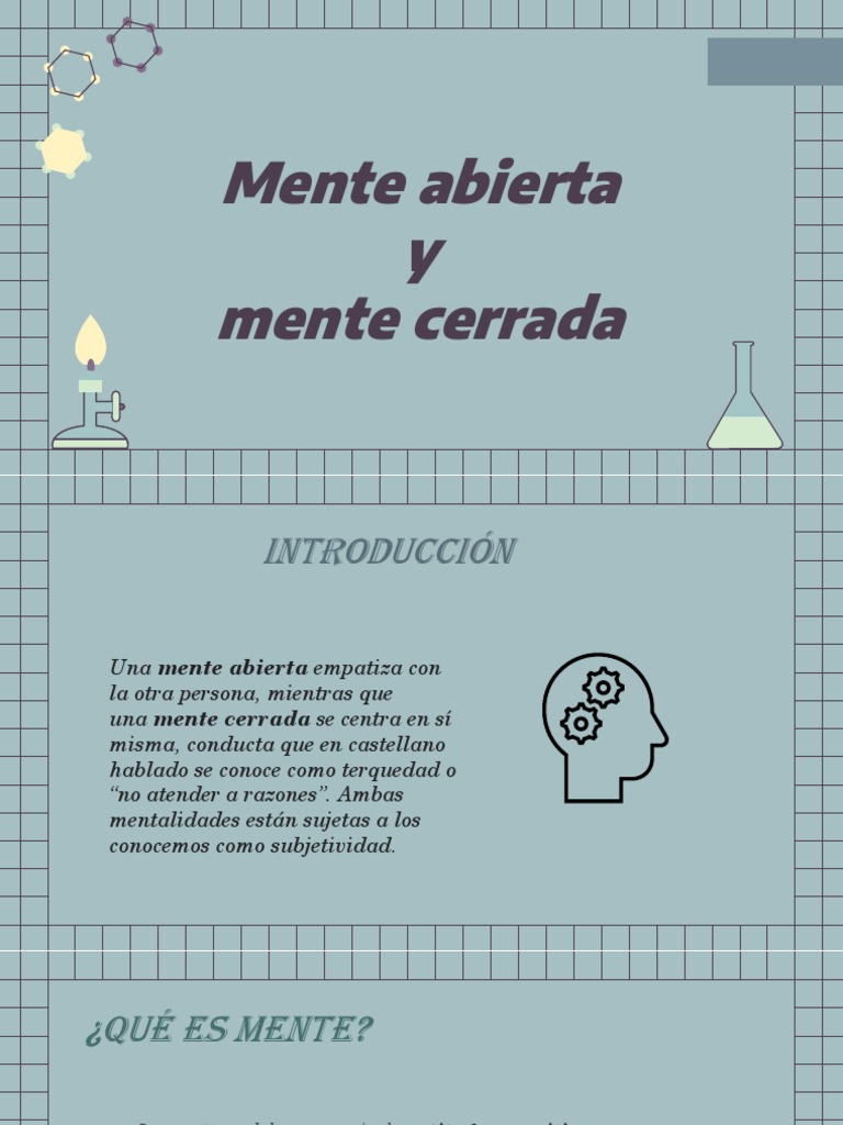 Mente Abierta y Mente Cerrada | PDF | Mente | Procesos mentales
