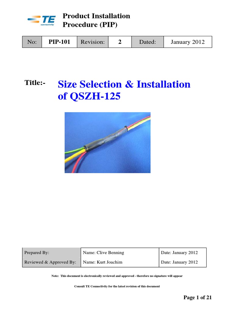TE Connectivity Splice Cripming and Splice Distribution | PDF | Wire ...