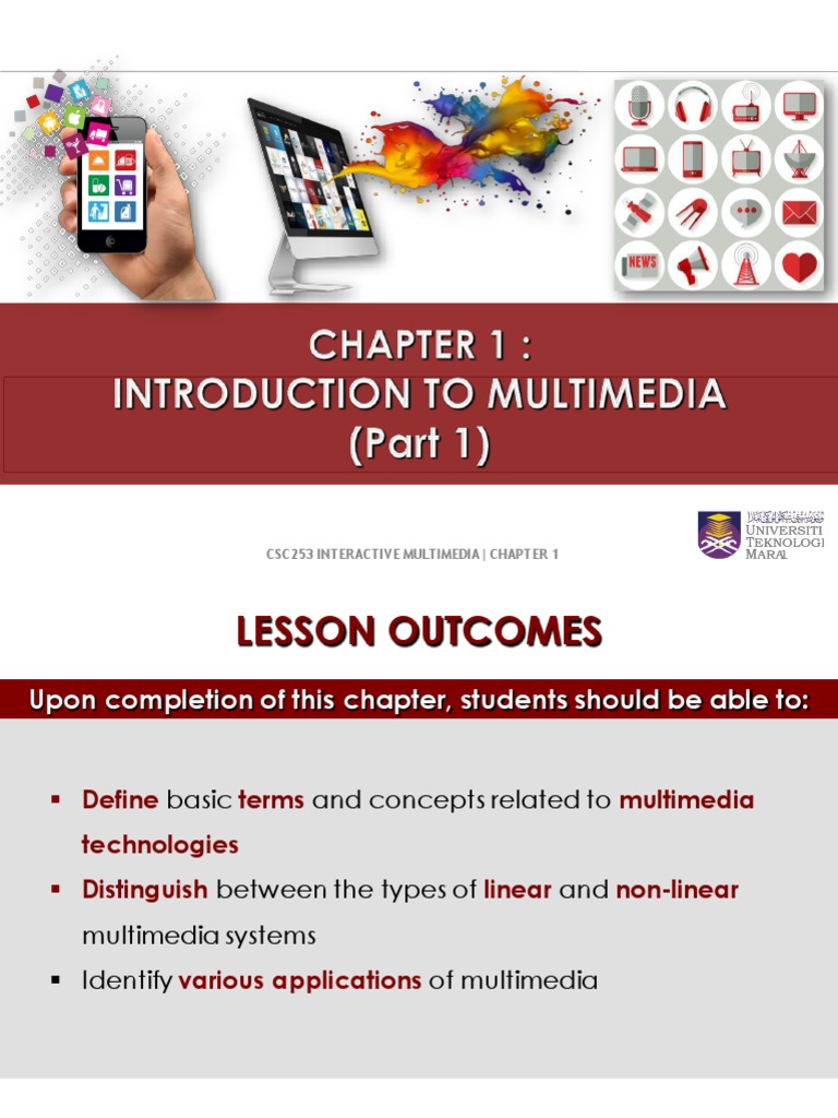 Chapter 1 - Introduction To Multimedia Part 1 | PDF | Multimedia | Dvd