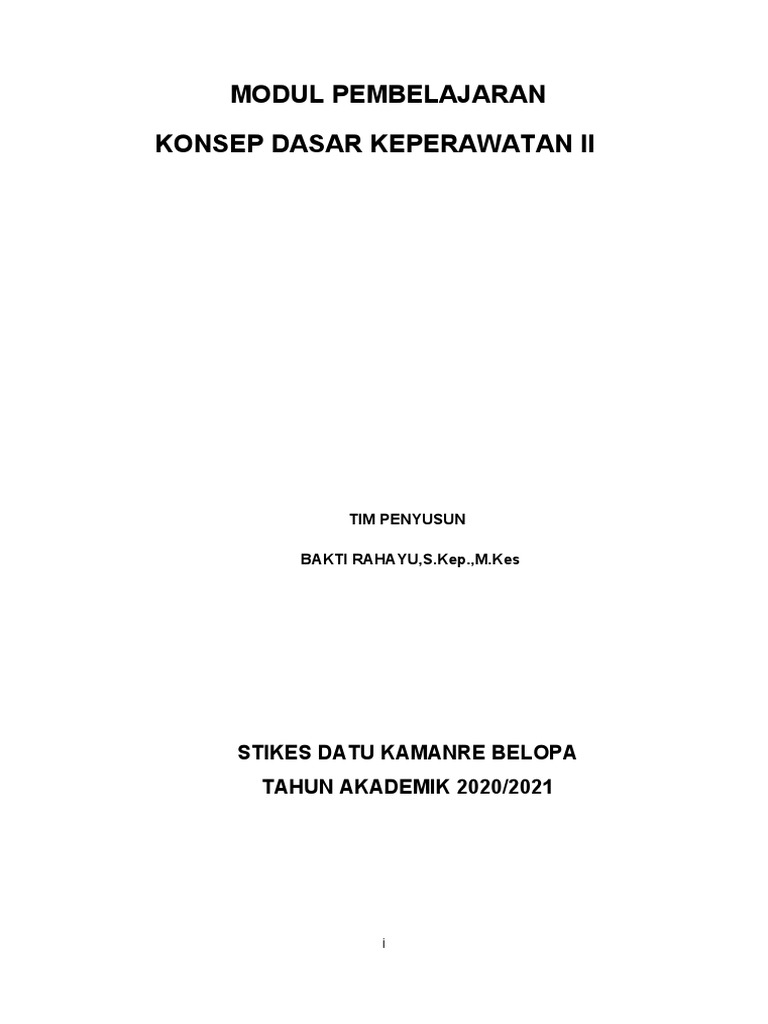 Modul Pembelajaran KDK Ii | PDF