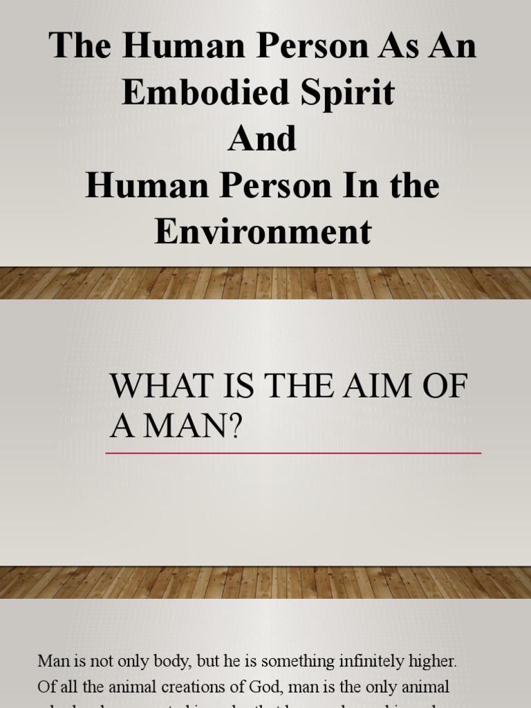 Human Person as Embodied Spirit | PDF | Gautama Buddha | Noble ...