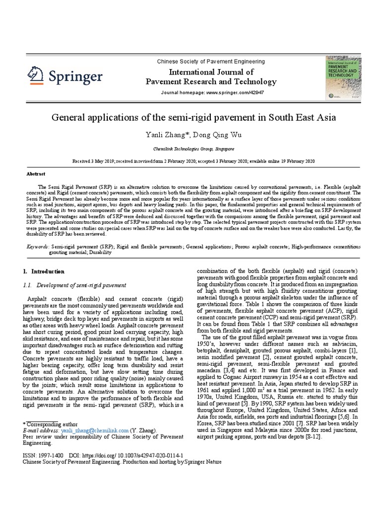 International Journal of Pavement Research and Technology: Yanli Zhang ...