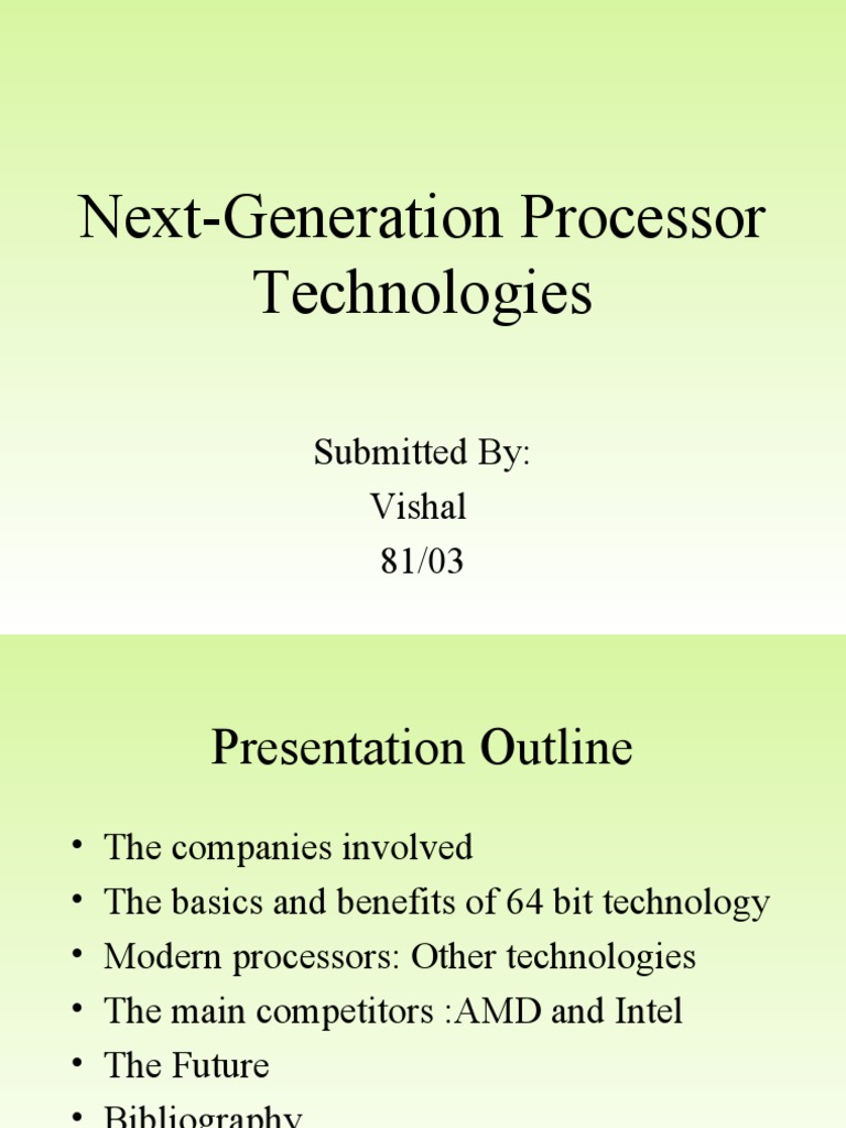 Next Gen Processors | PDF | 64 Bit Computing | Central Processing Unit