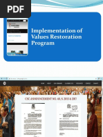 Values Restoration Program Overview | PDF | Religious Behaviour And ...