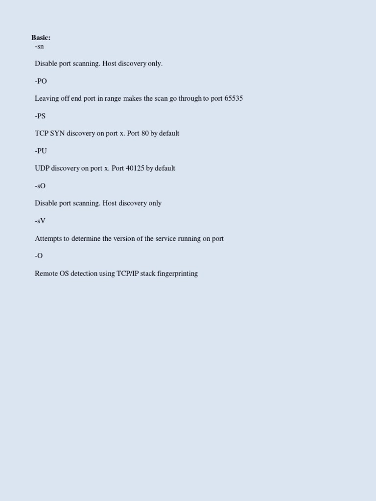 Nmap Network Scanning Techniques Guide | PDF | Port (Computer Networking) | Transmission Control ...