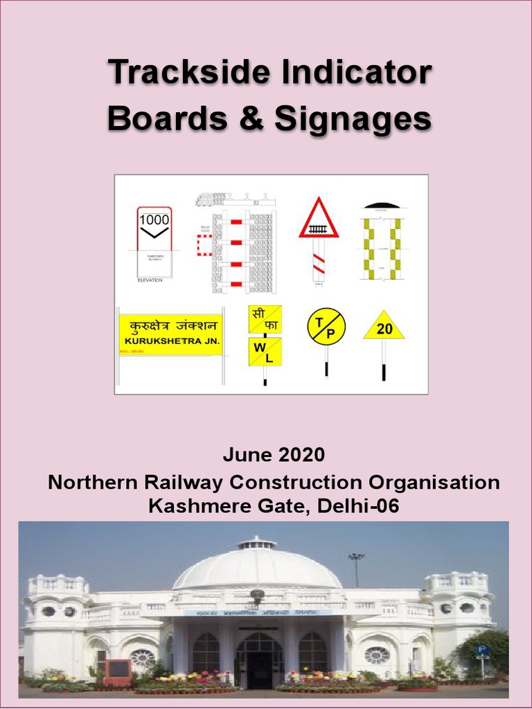 Track Side Indicator Boards and Sign Ages | PDF | Track (Rail Transport ...
