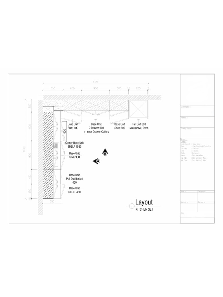 Layout Kitchen Set & Boq | PDF