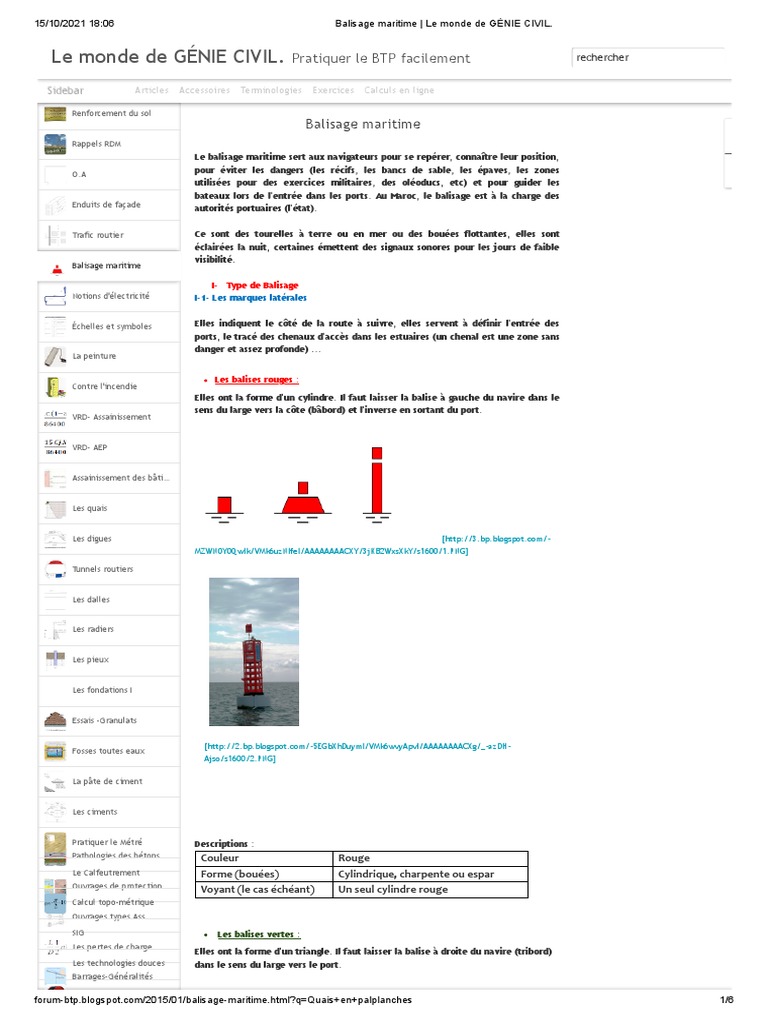 Guide du Balisage Maritime | PDF | La navigation | Transport fluvial et ...