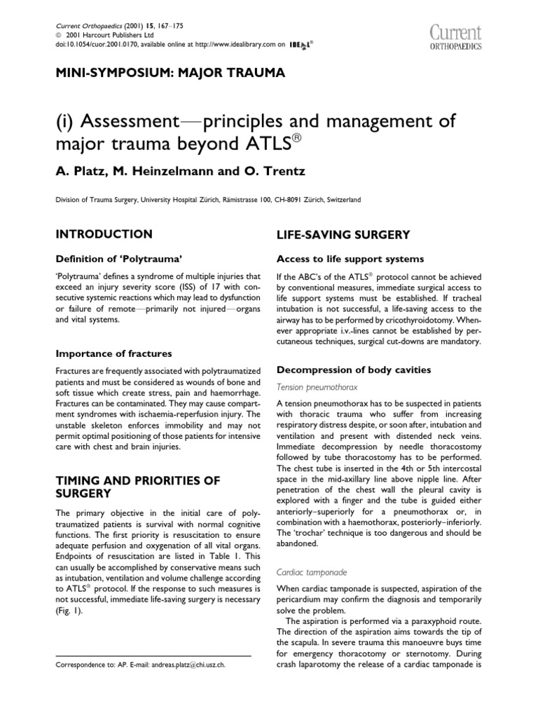 Politrauma | PDF | Traumatic Brain Injury | Surgery