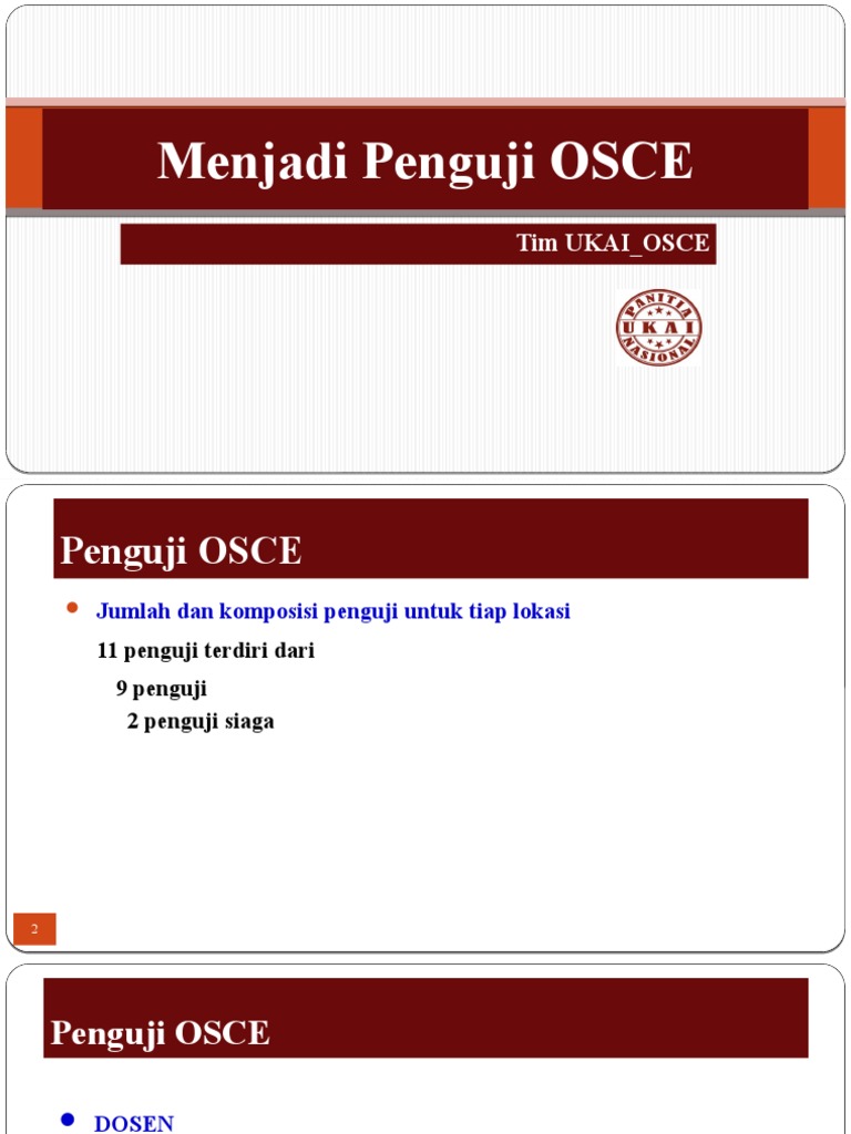 Sesi 3 Menjadi Penguji OSCE - Rev | PDF