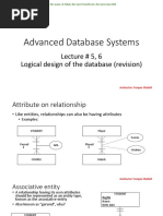 Advanced Database Systems: Lecture # 1 Core Concepts and Outlines | PDF | Databases | Data Model