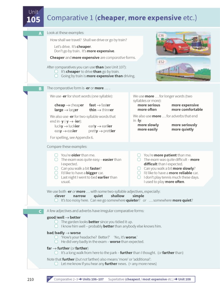 Comparisons - Grammar in Use | PDF