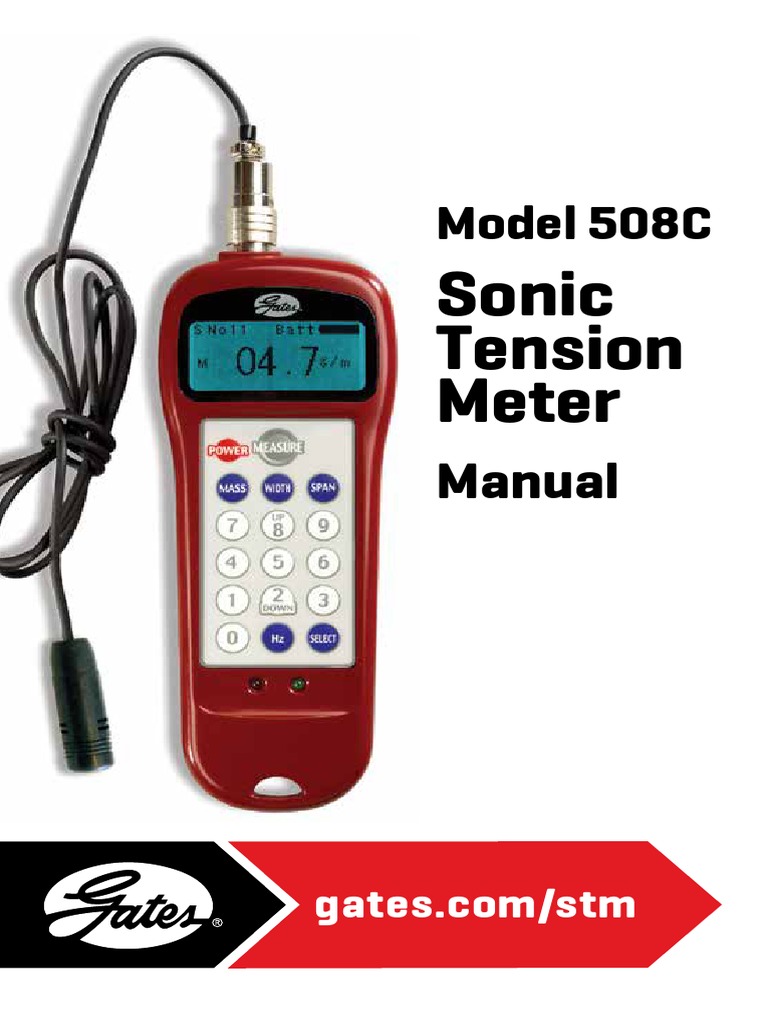 Sonic Tension Meter | PDF | Belt (Mechanical) | Microphone