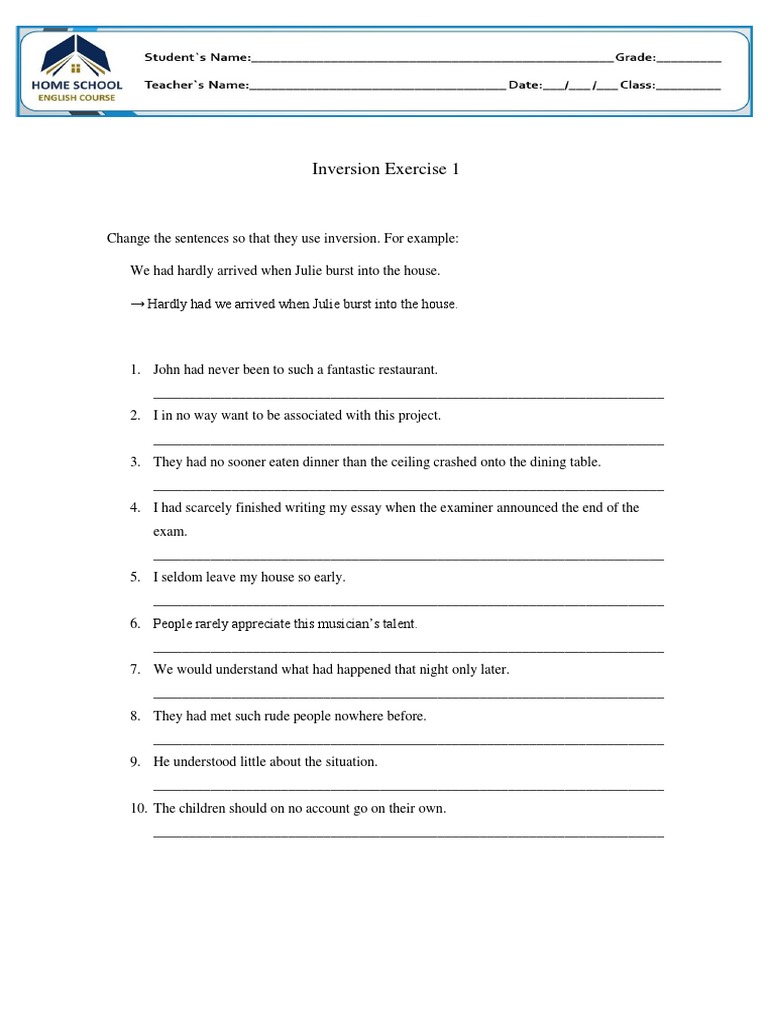 Inversion Exercise 1 | PDF