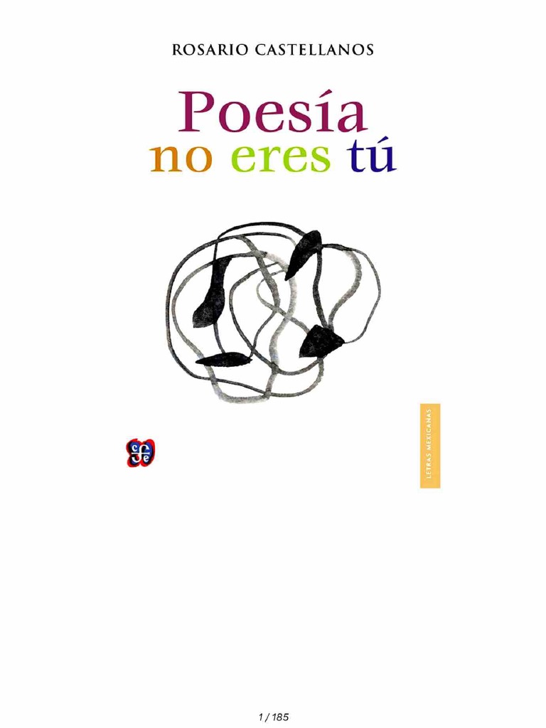 Castellanos Rosario Poesia No Eres Tu | PDF