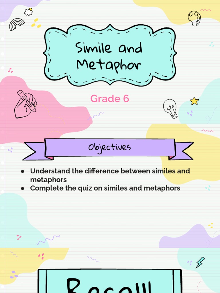 6 Purple Simile and Metaphor | PDF