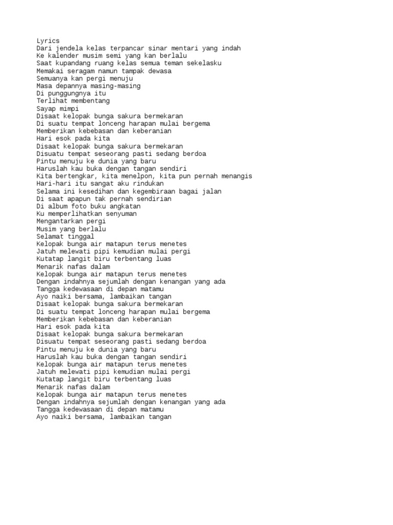 Kelopak Kelopak Bunga Sakura | PDF