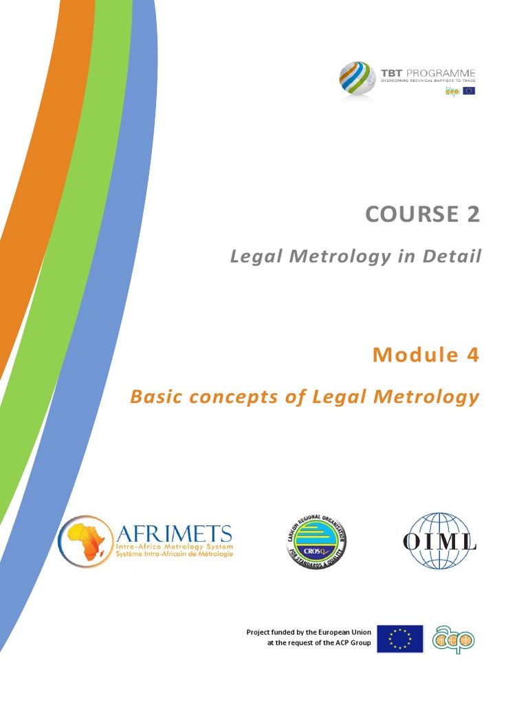 Basic Concepts of Legal Metrology | PDF | Metrology | Verification And ...