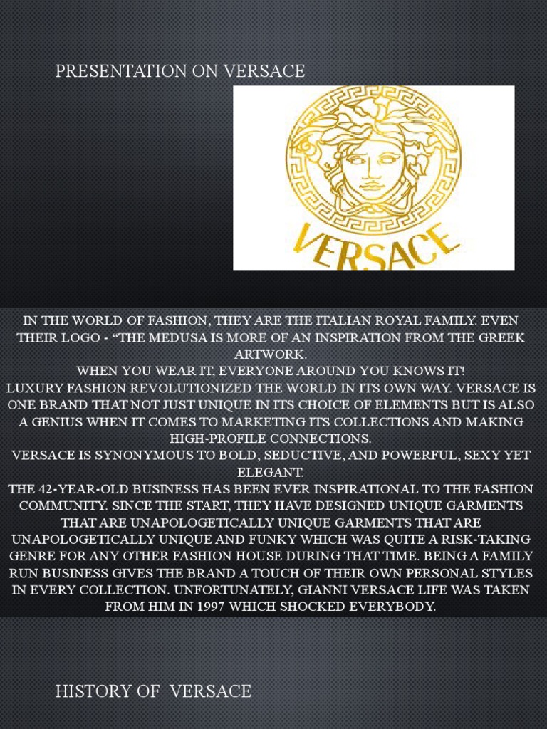 Versace | PDF | Fashion | Clothing