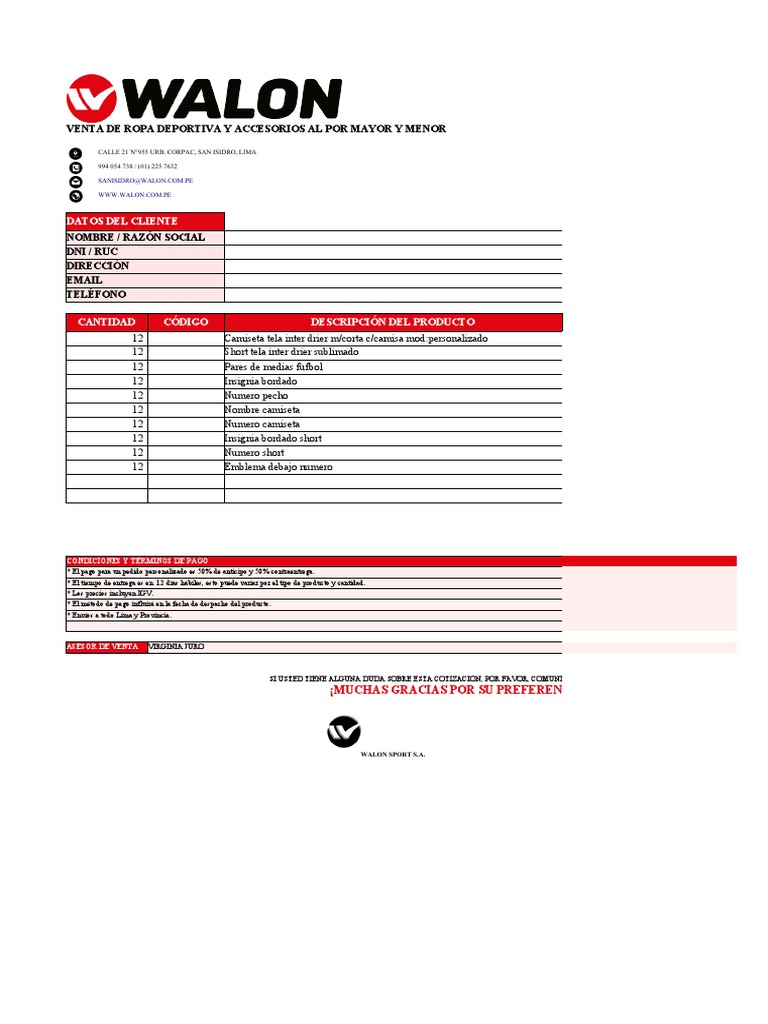 Proforma 1 | Descargar gratis PDF | Textiles | Industria textil