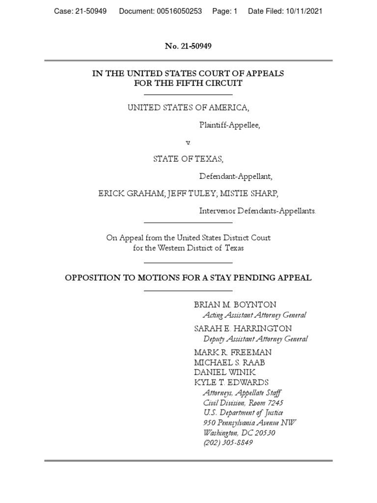 DOJ Brief | PDF | Lawsuit | Injunction