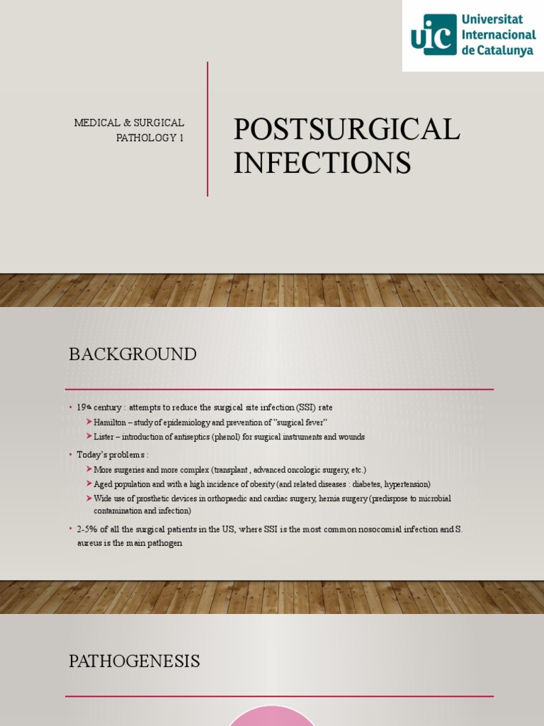 Unit 16. Postsurgical Infections | PDF | Surgery | Infection
