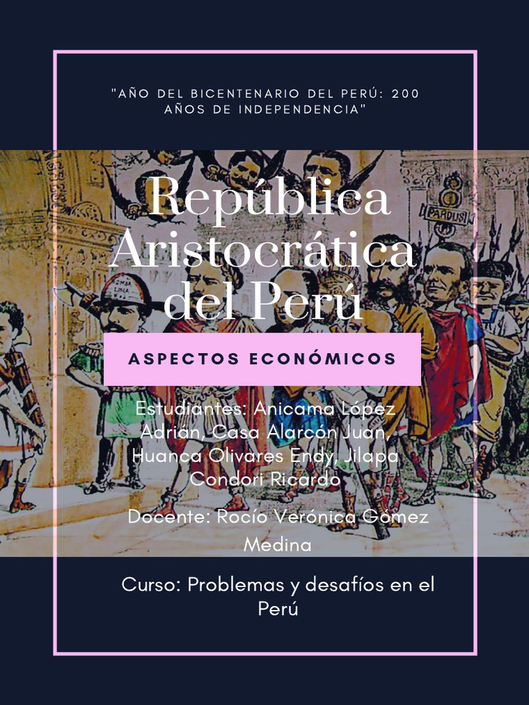 República Aristocrática Del Perú | Descargar gratis PDF | Perú | Bancos