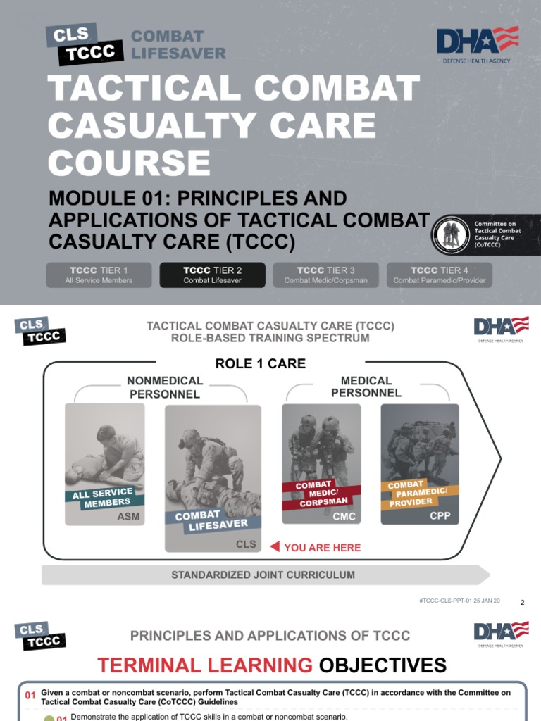 TCCC Cls Didactics Mod 01 - 24 Jun 20 | PDF | Health Sciences | Health Care